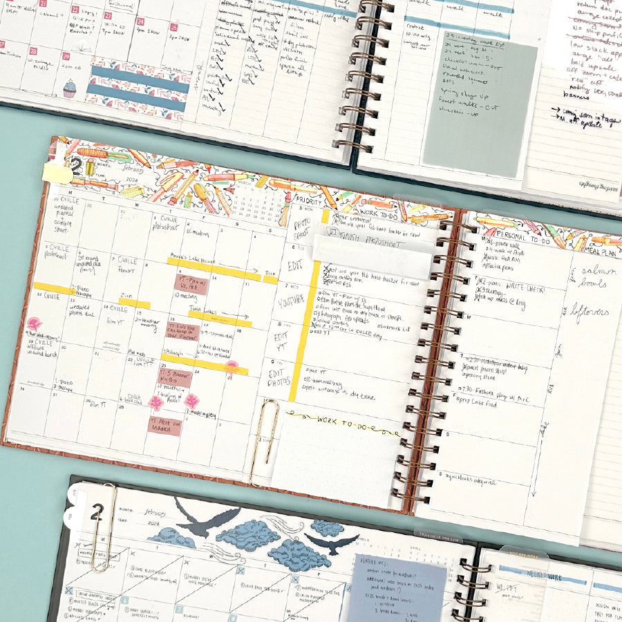 Our February 2024 Planner Spreads | laurel denise