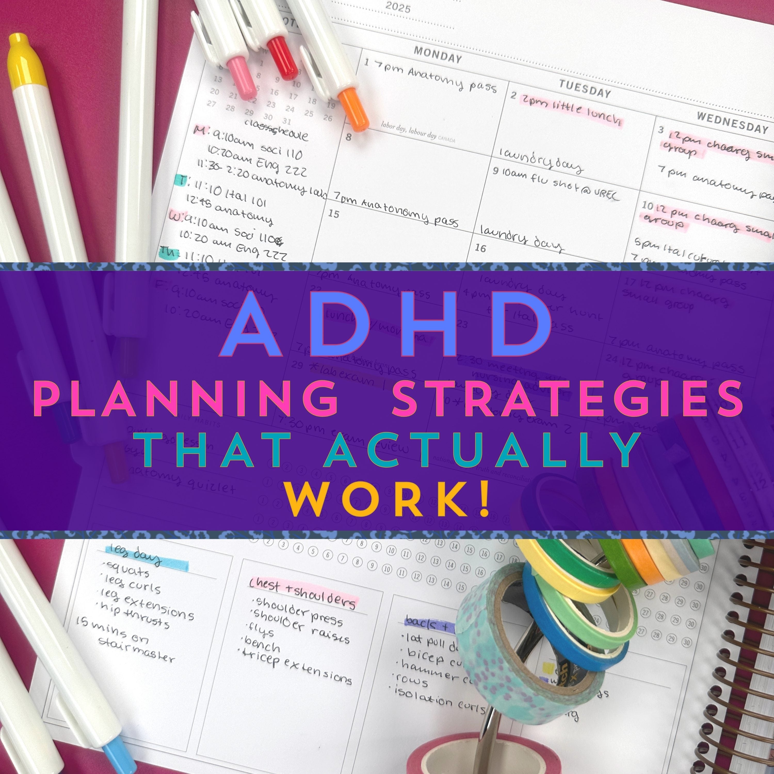 ADHD Planning Strategies That Actually Work | laurel denise