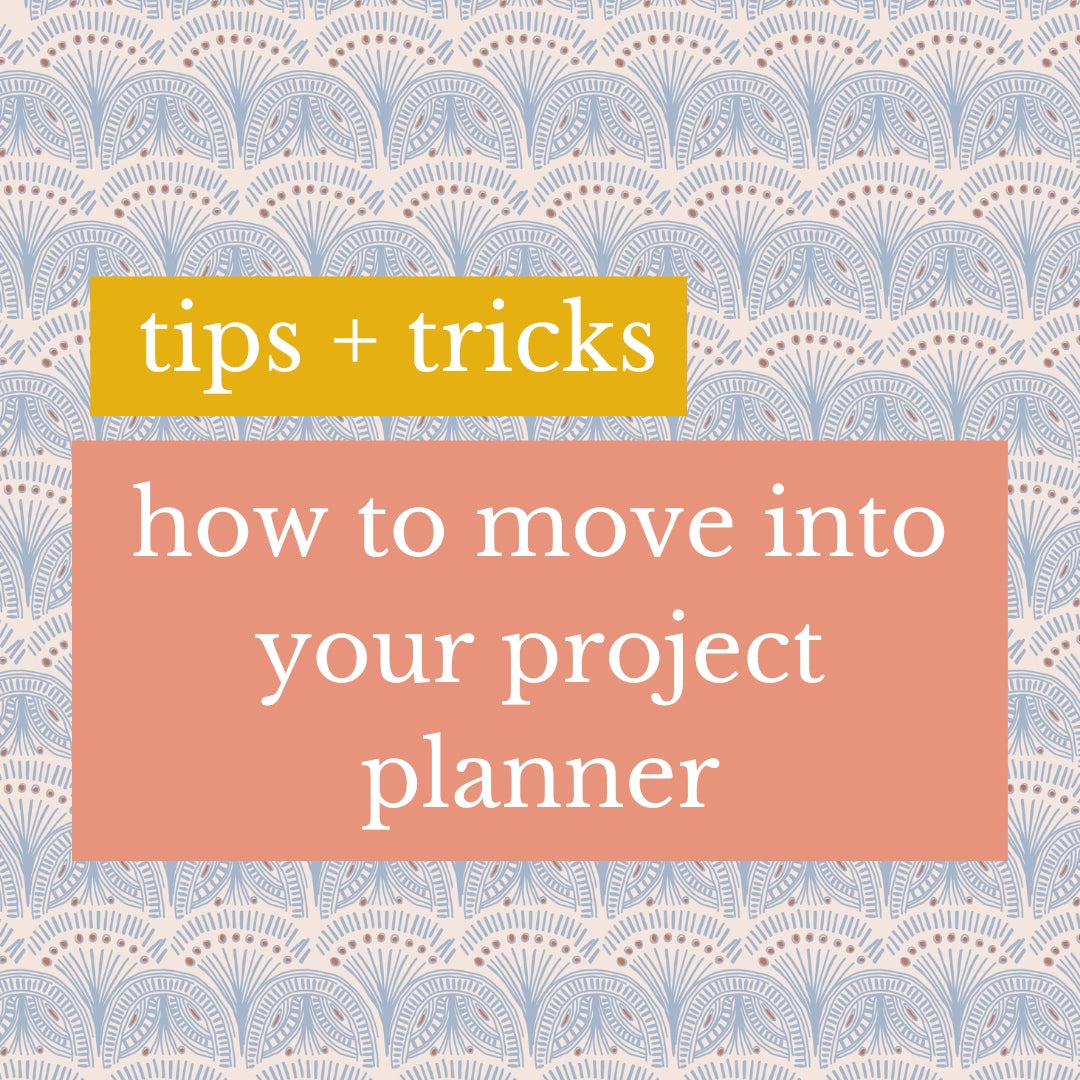How to Start Planning With Your Project Planner | laurel denise