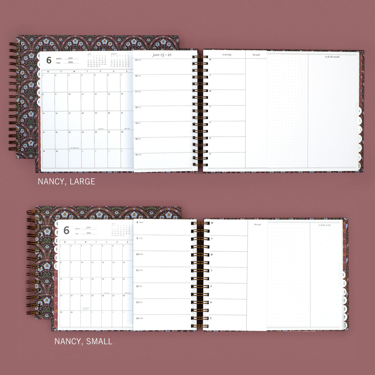 The Nancy Horizontal Weekly Planner – Flexible Weekly + Monthly Layout ...