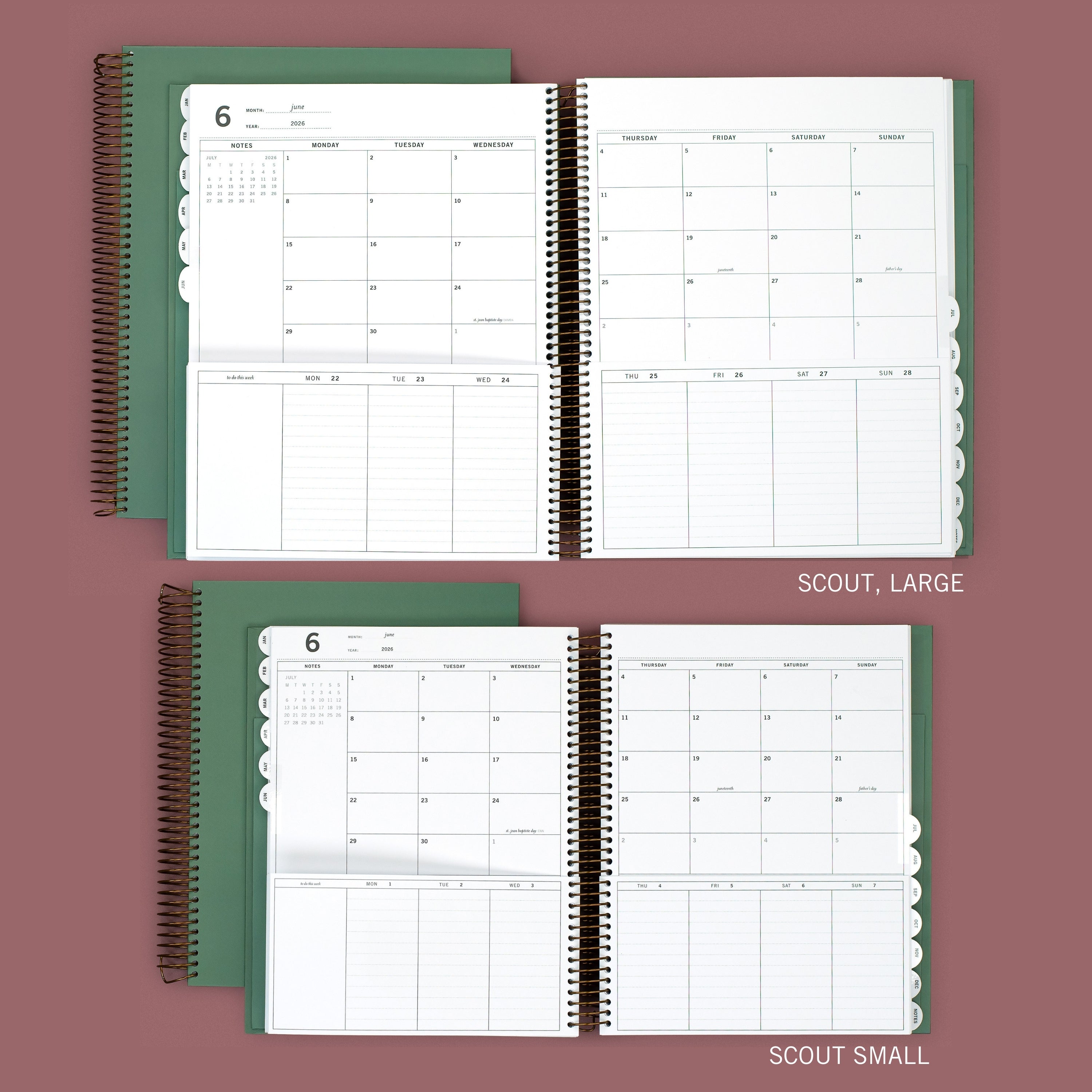 Laurel Denise The Scout Portrait Weekly Planner – Monthly + Weekly ...