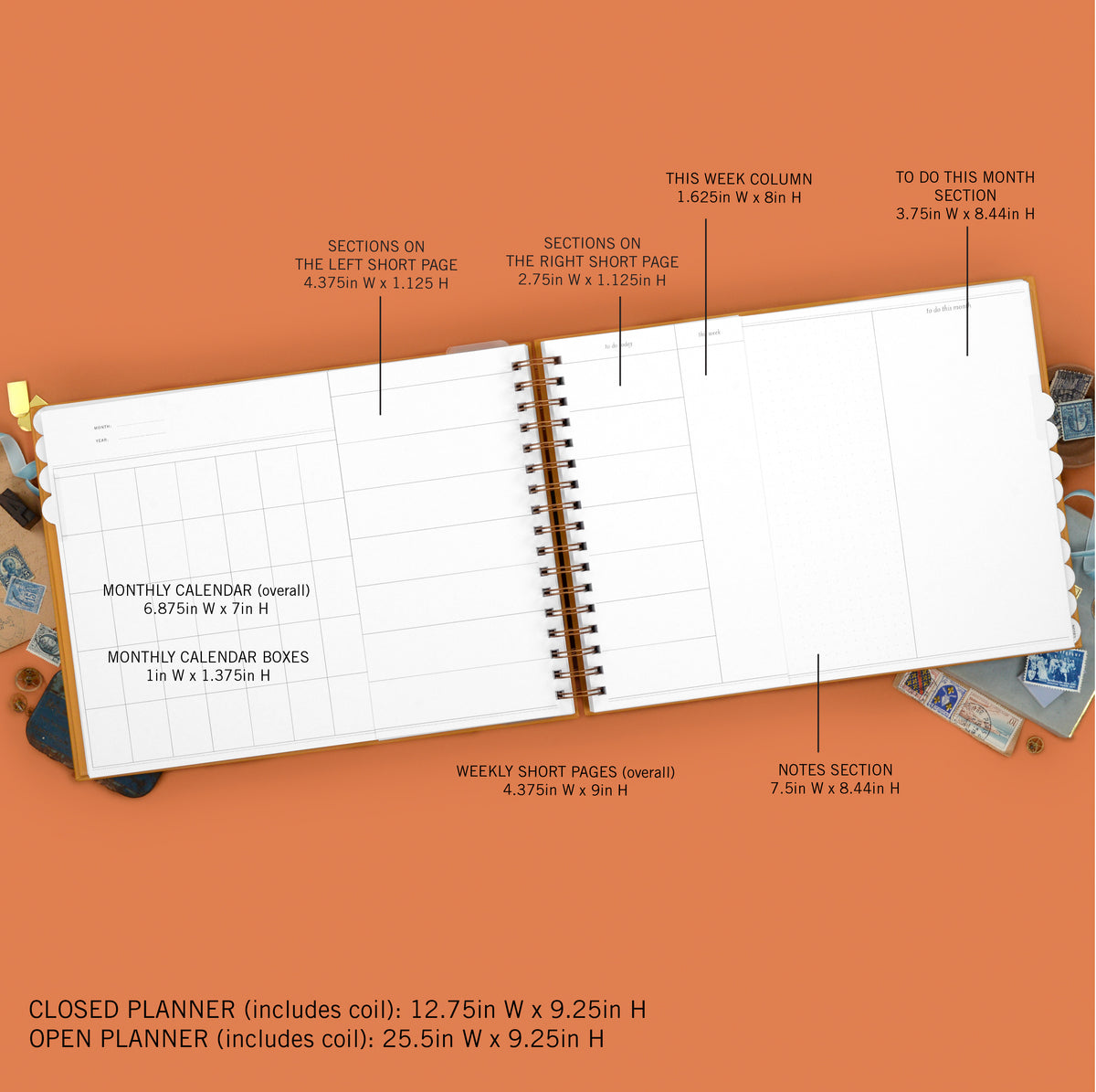 Laurel Denise Undated Horizontal Weekly Planner | laurel denise