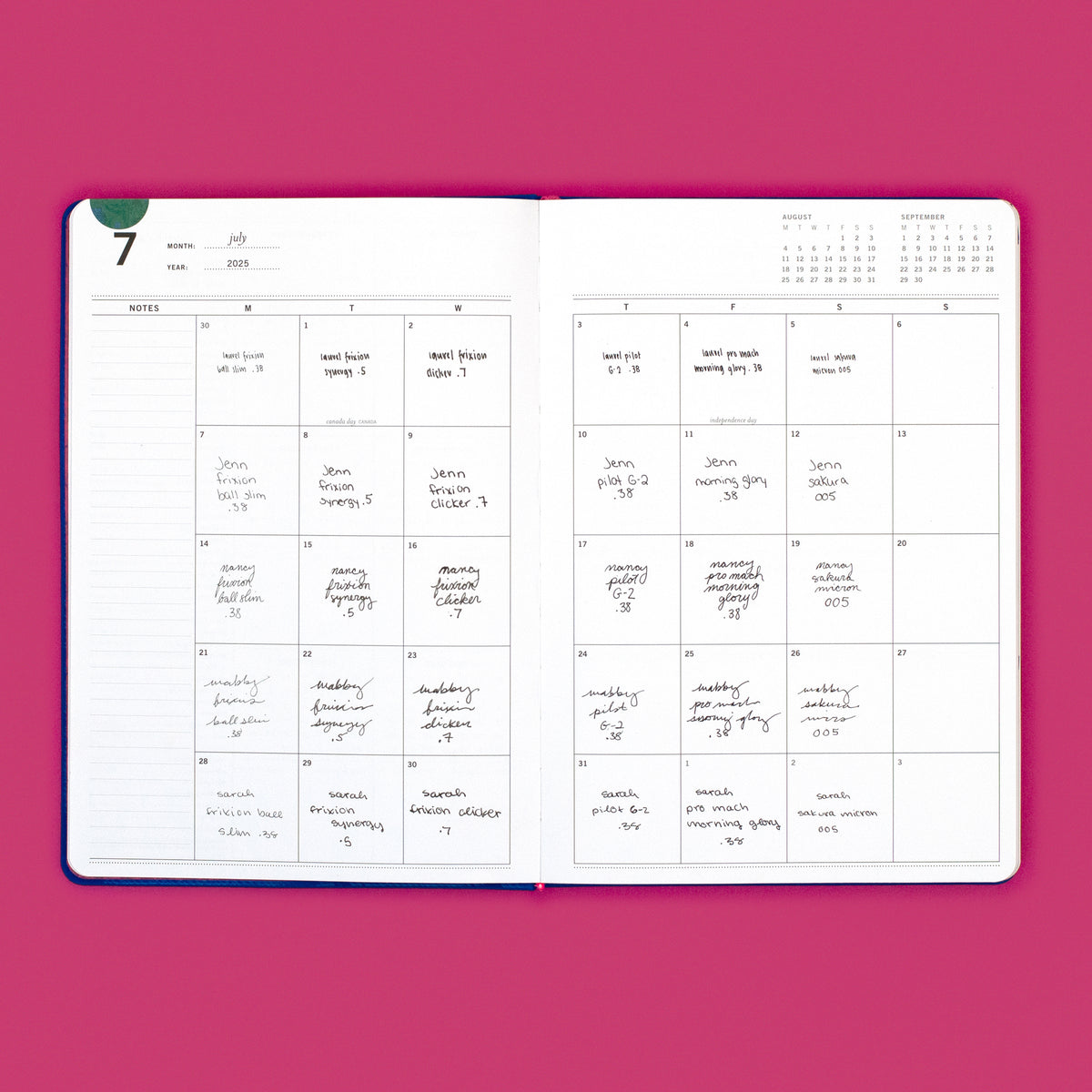 The Mae Horizontal Weekly Planner – Laurel Denise Classic Weekly Layout ...