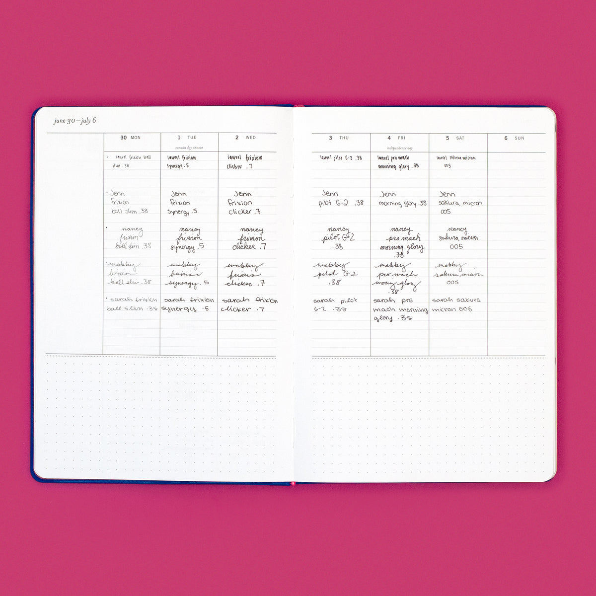 Vertical Weekly Planner – The Kristy - Amanda’s Favorites x Laurel ...