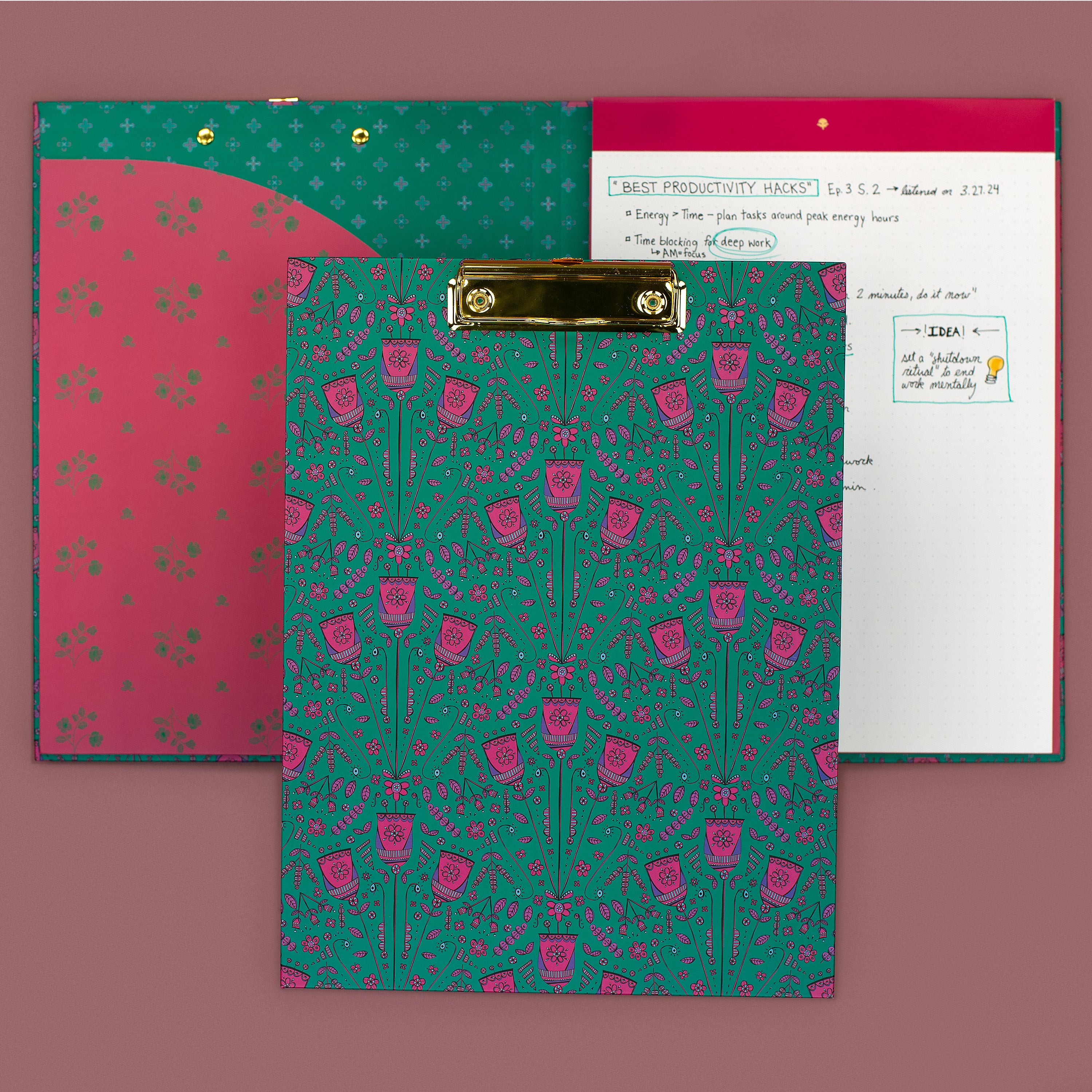 Laurel Denise Clipfolio – Stylish Clipboard with Storage Pocket ...